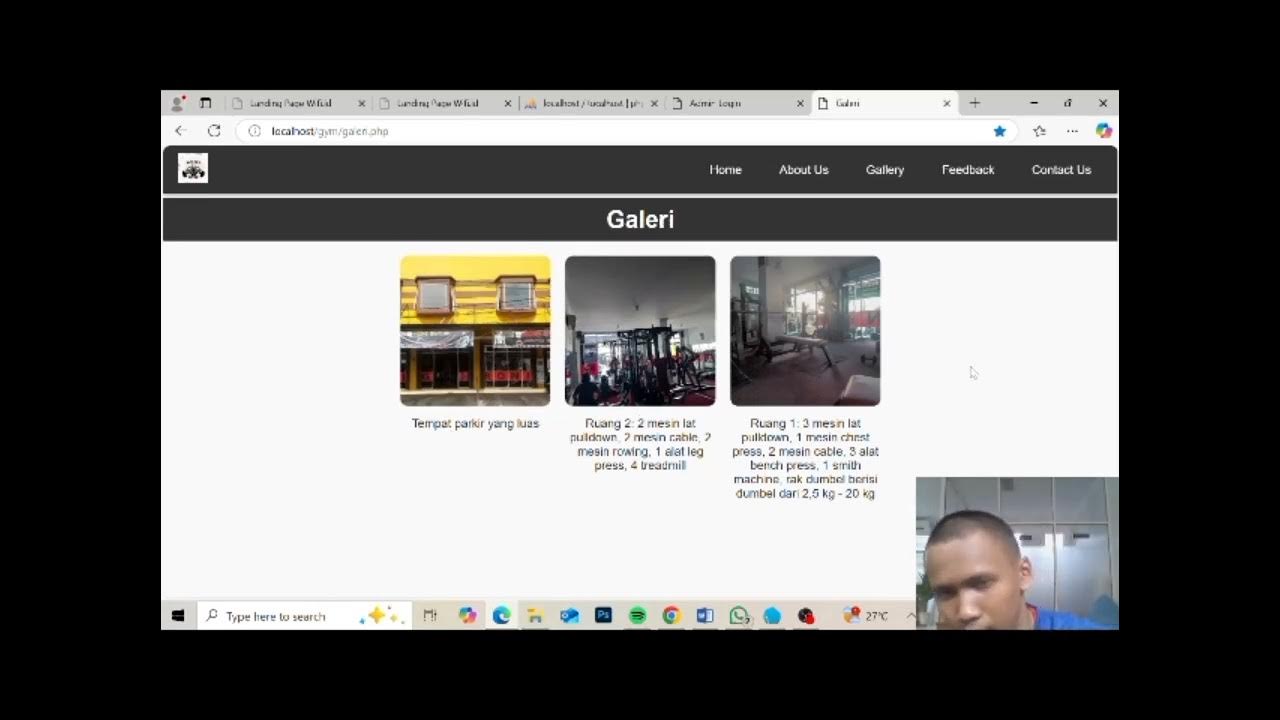 kerja projek membuat aplikasi company profile berbasis web menggunakan html, css, dan php - YouTube