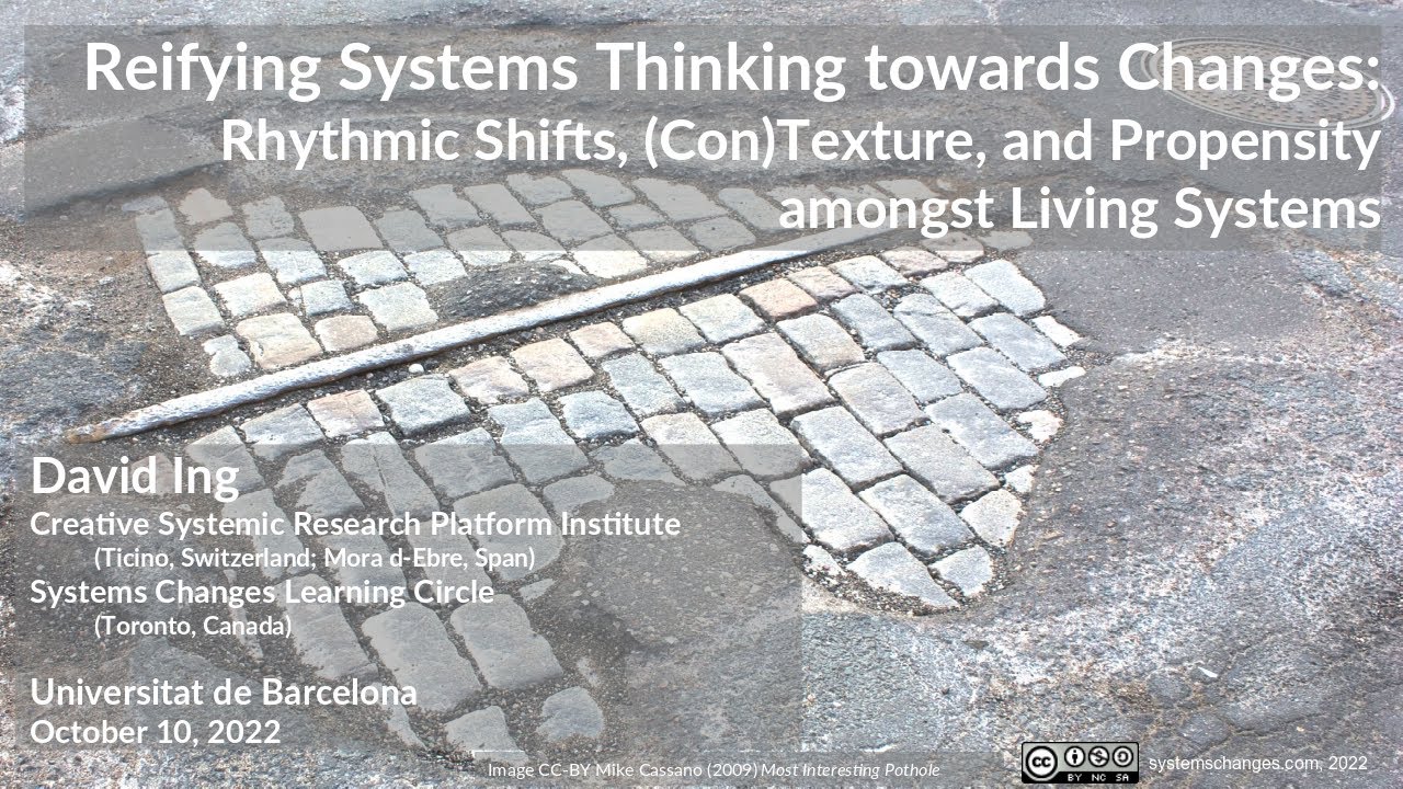 Reifying Systems Thinking Towards Changes | Systems Thinking Ontario ...