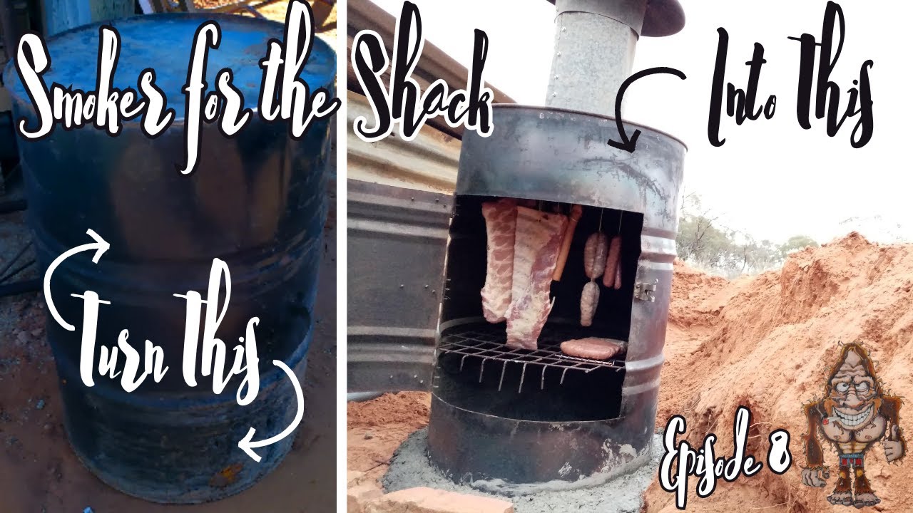 Building a Homemade Smoker | Episode 8 | THE YOWIE SHACK | Easy DIY ...