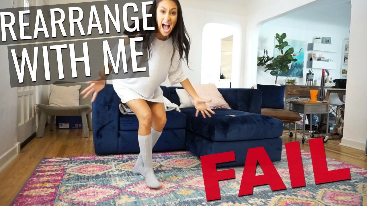 Rearrange With Me!! FAIL . . . Living Room Shifts - YouTube