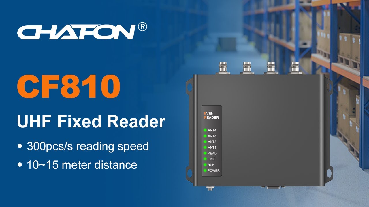 CHAFON CF810 UHF Four-channel fixed reader - YouTube