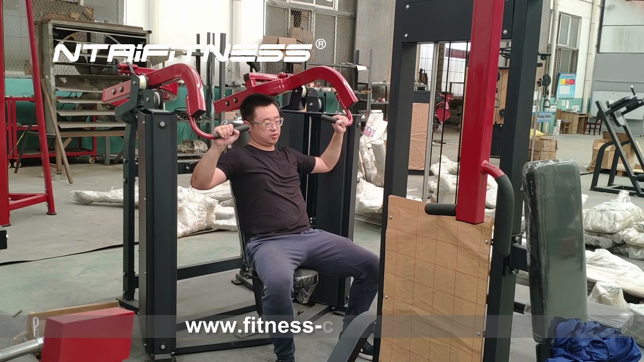 Hammer Strength MTS Iso-Lateral Shoulder Press for Sale - YouTube
