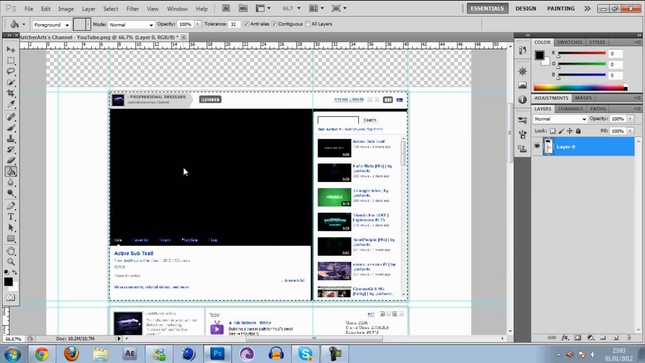 YouTube Background Tutorial // Creating Modules Ep.1 - By JoshArts ...