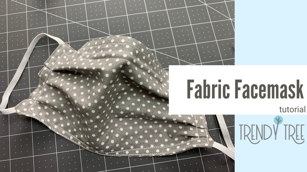 How to Make a Fabric Face Mask - Tutorial by Trendy Tree - YouTube