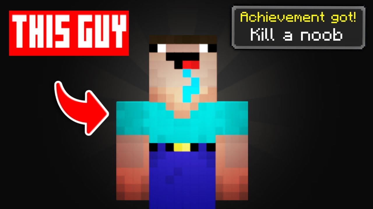 Killing a Noob in Minecraft - YouTube