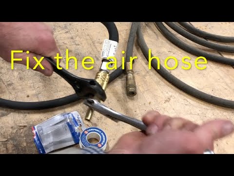 How to fix a damaged air hose - YouTube