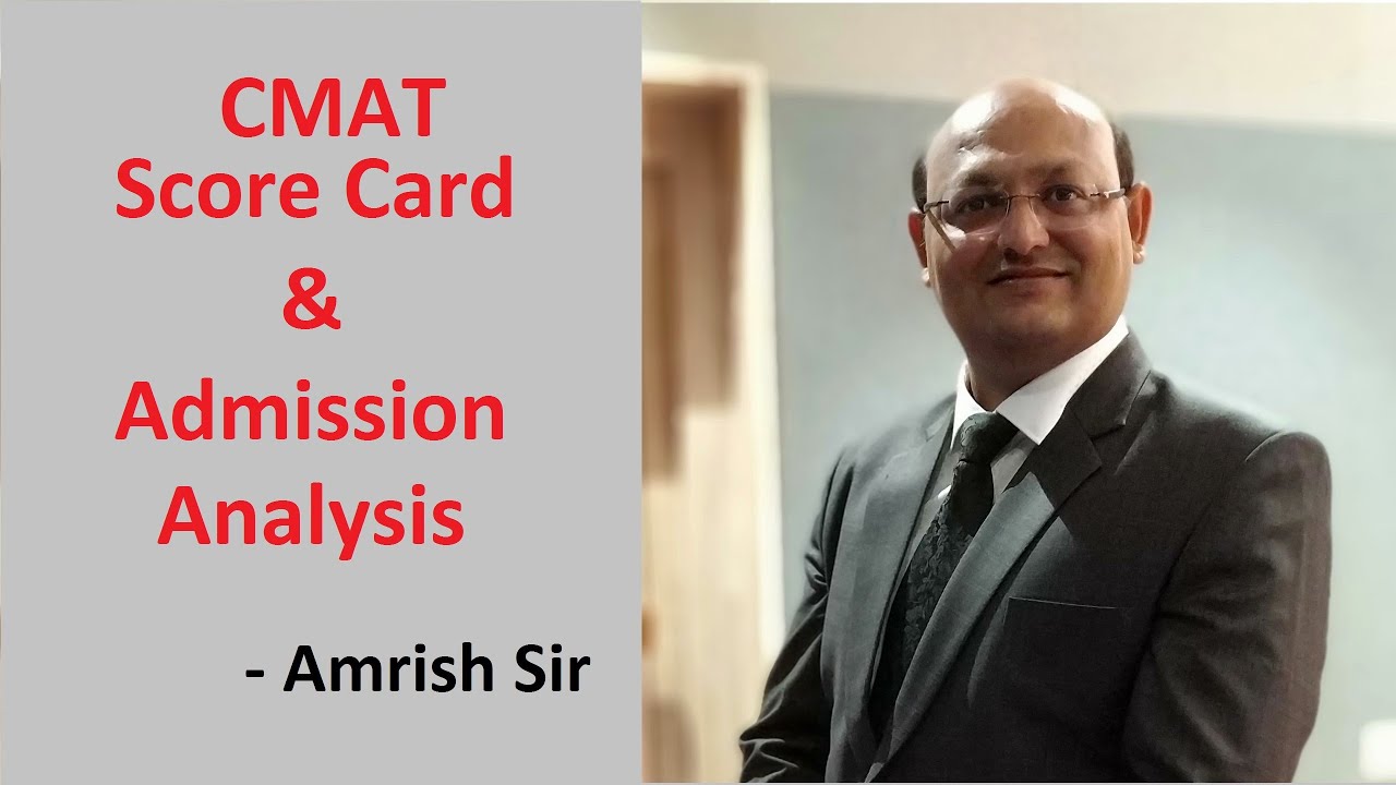 CMAT Score Card & Result Analysis ..... by Amrish Sir - YouTube