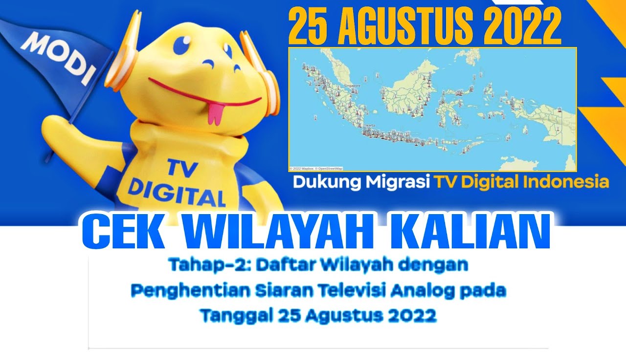 Daftar Wilayah Analog Switch Off | ASO TV DIGITAL Tahap 2 Tanggal 25 ...