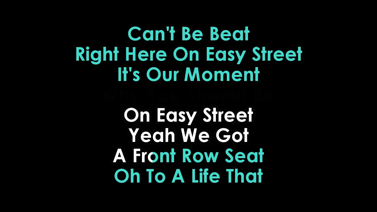 Easy Street karaoke Collapsable Hearts Club - YouTube