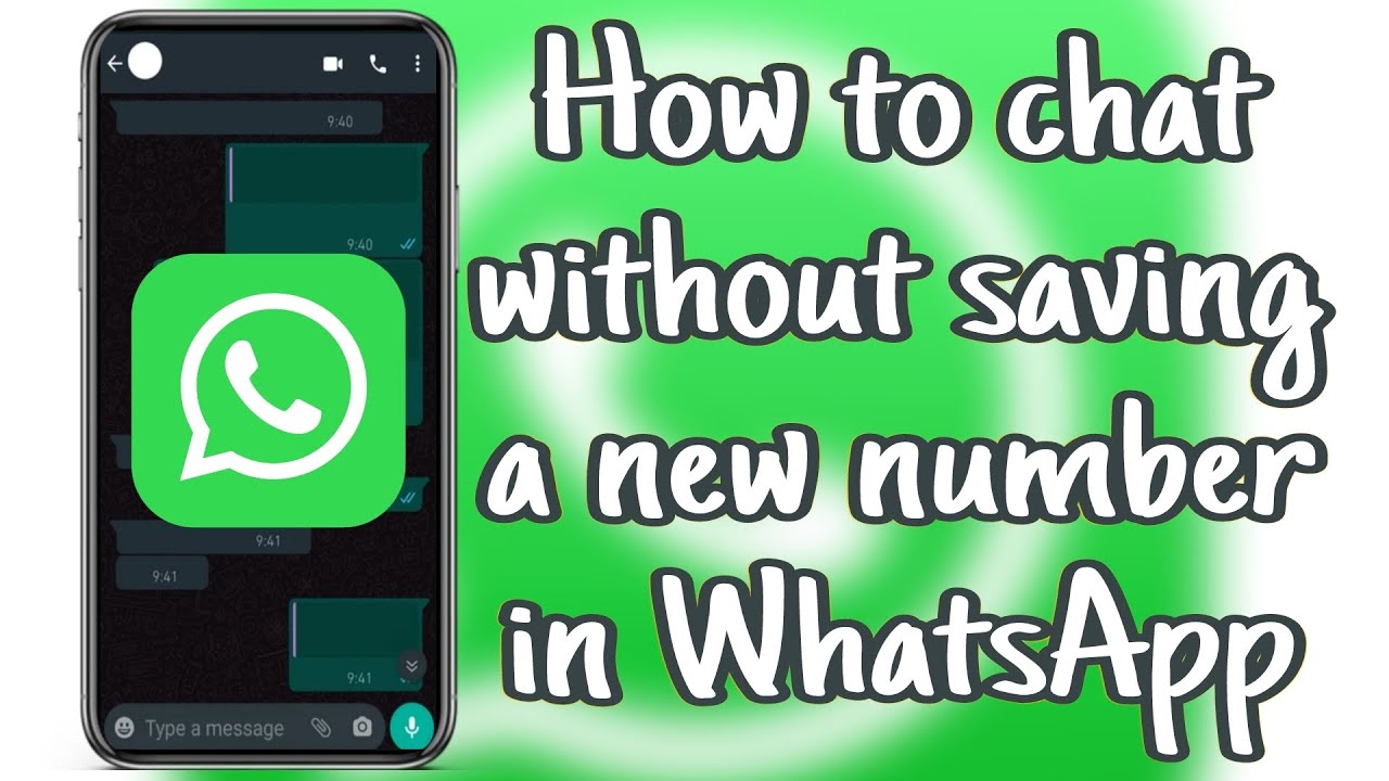 How to chat without saving a new number - YouTube
