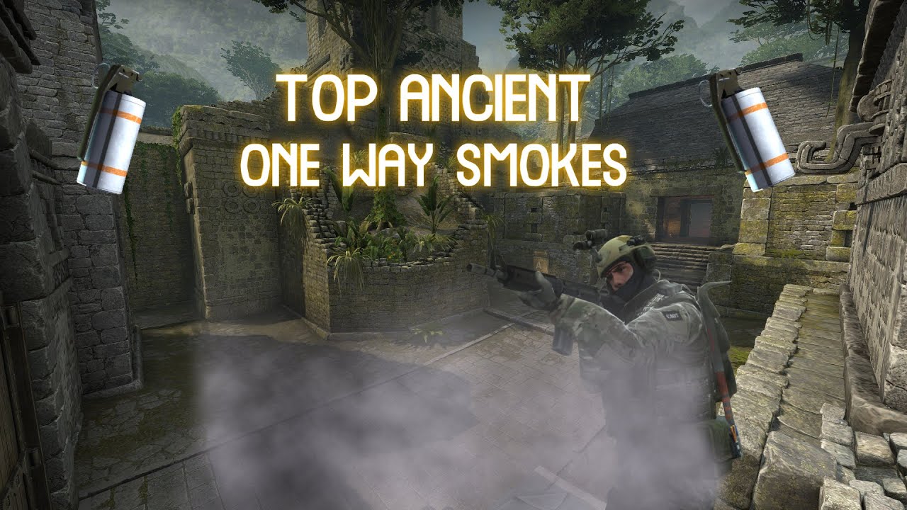 3 BEST ONE WAY SMOKES ON ANCIENT - CS:GO 2022 + GIVEAWAY - YouTube