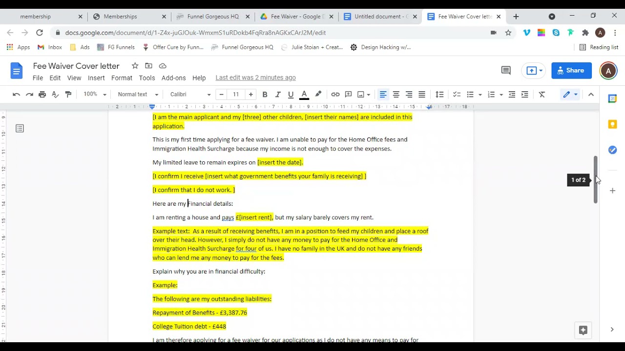 How To Write A Fee Waiver Application Cover Letter YouTube how-to-write-a-fee-waiver-application-cover-letter-youtube