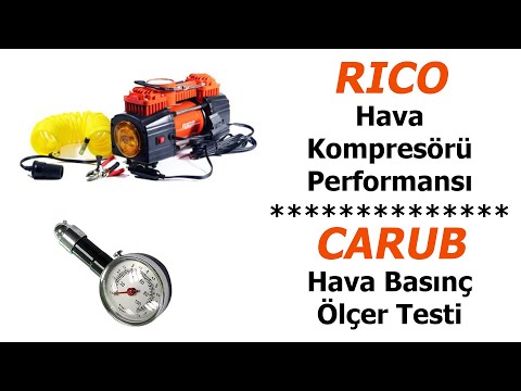 RICO Hava Kompresörü Performansı ve Carub Hava Basınç Ölçer Testi