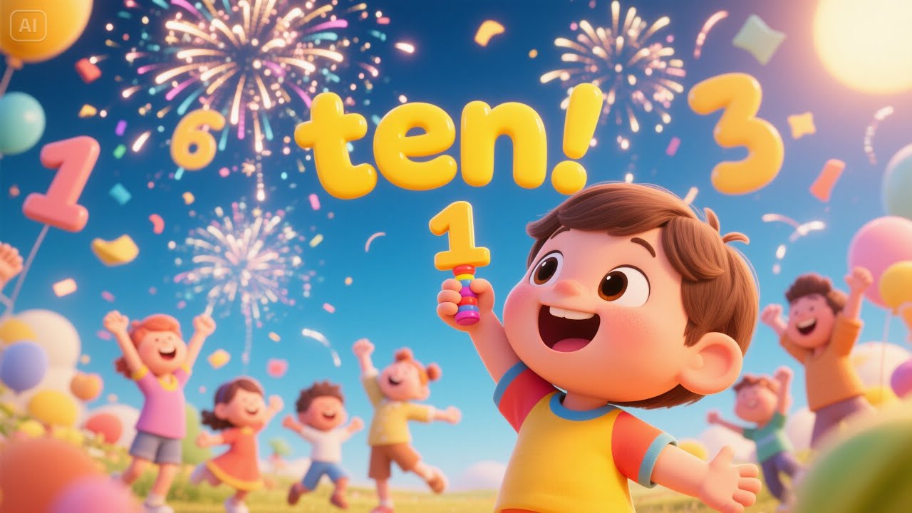 One, Two, Three, Let’s Dance and Count | Energetic Kids Counting and ...