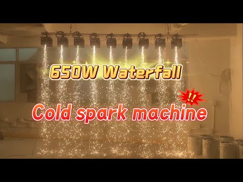 650W Waterfall cold spark machine, China factory, Fountain 1-5 Meters ...