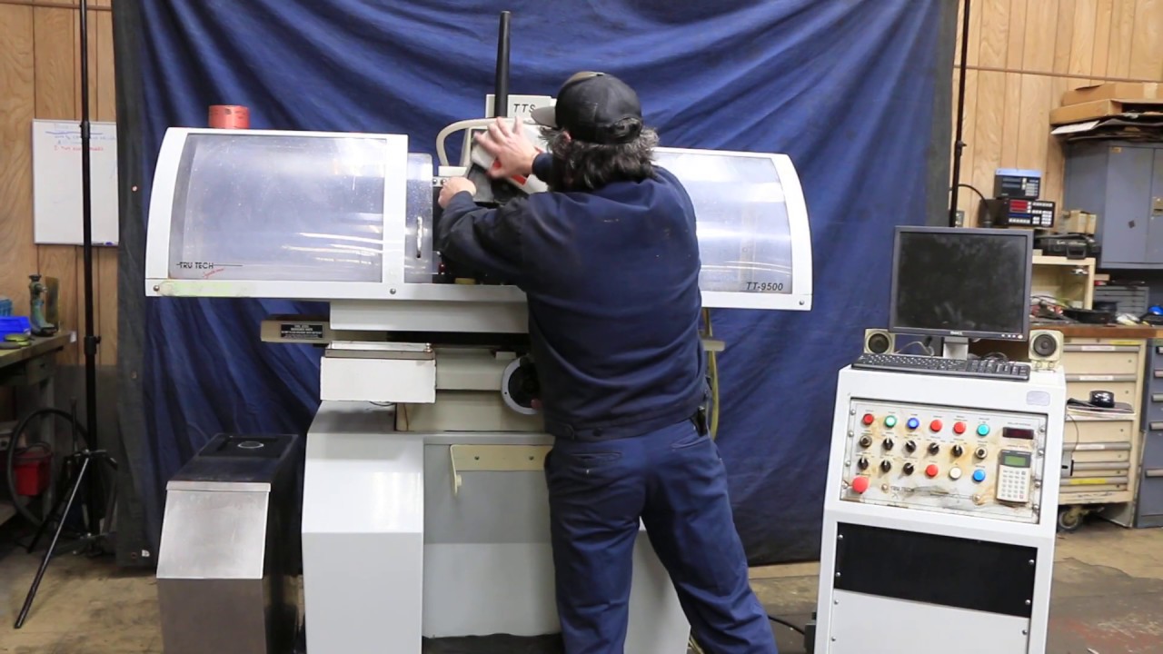 TruTech TT9500 3-Axis CNC Centerless Profile Grinder - YouTube