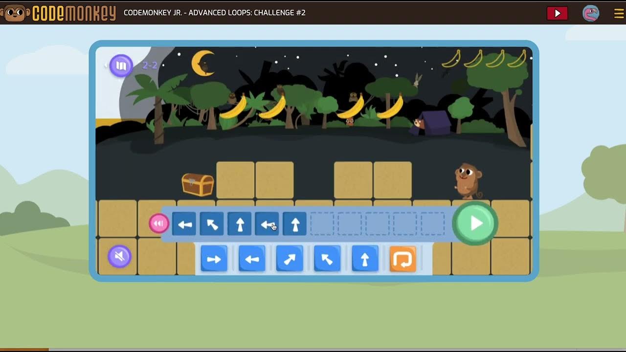 CodeMonkey Jr Advanced Loops 2 - YouTube
