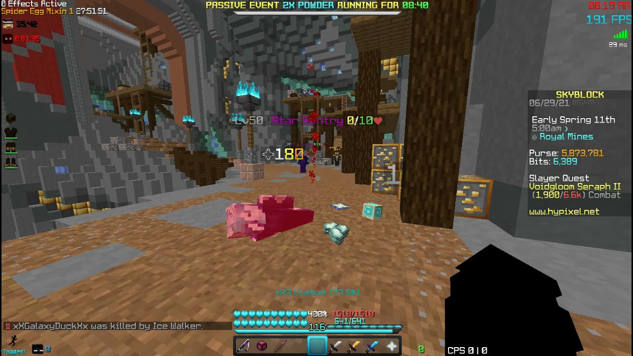 1 tapping star sentry (hypixel skyblock) - YouTube