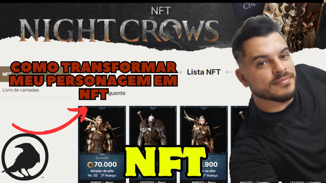 NFT NO NIGHT CROWS COMO CRIAR - YouTube