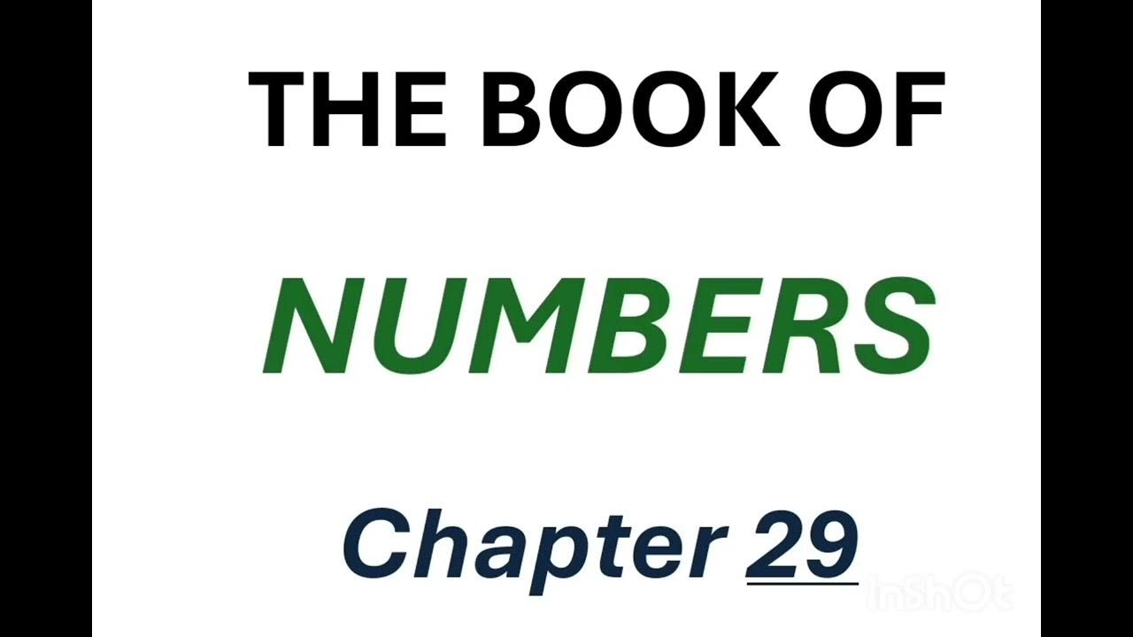 NUMBERS Chapter 29 - YouTube