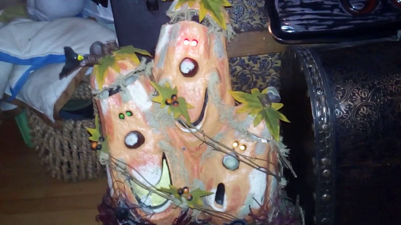 Motion activated pumpkin - YouTube