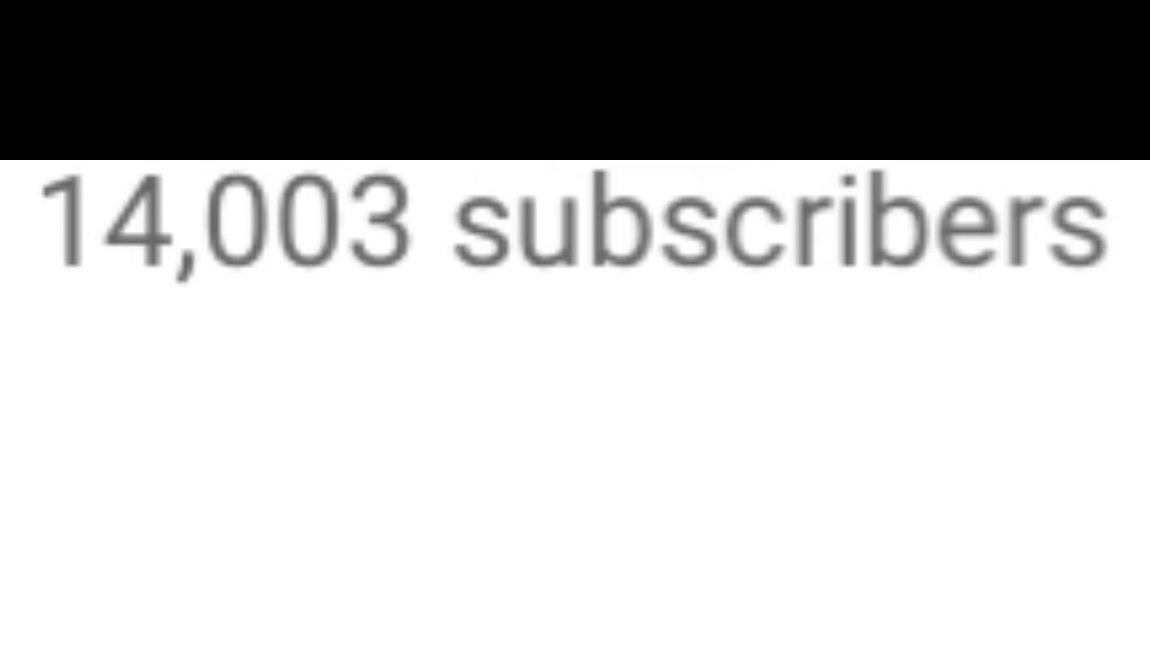 14K Subscribers. - YouTube