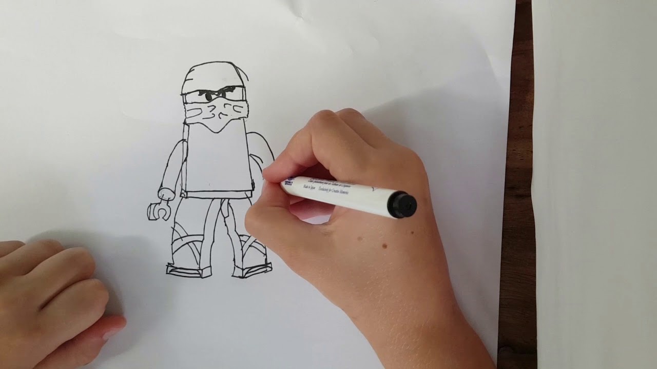 Legomaniac - How to draw Ninjago Lego Cole - YouTube