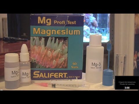 Salifert Magnesium Test- Step by Step - YouTube