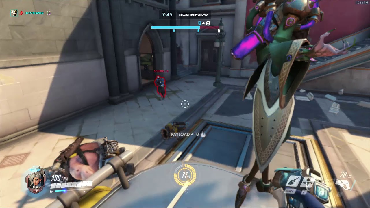 overwatch snow angel mercy gameplay. - YouTube