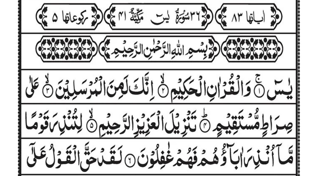 Surah Yaseen | Yasin | Sheikh Atta Ur Rahman | Surah Yasin Surah Rahman ...