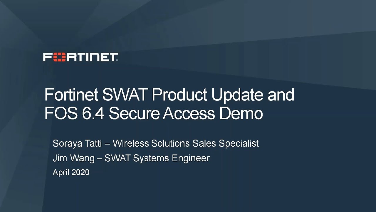 Fortinet Secure Access FortiOS 6.4.0 Demo - YouTube