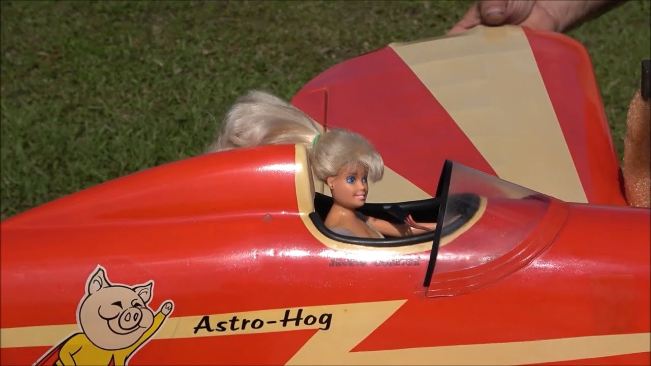 Astro Hog RC low wing powered by 4 cycle engine - YouTube