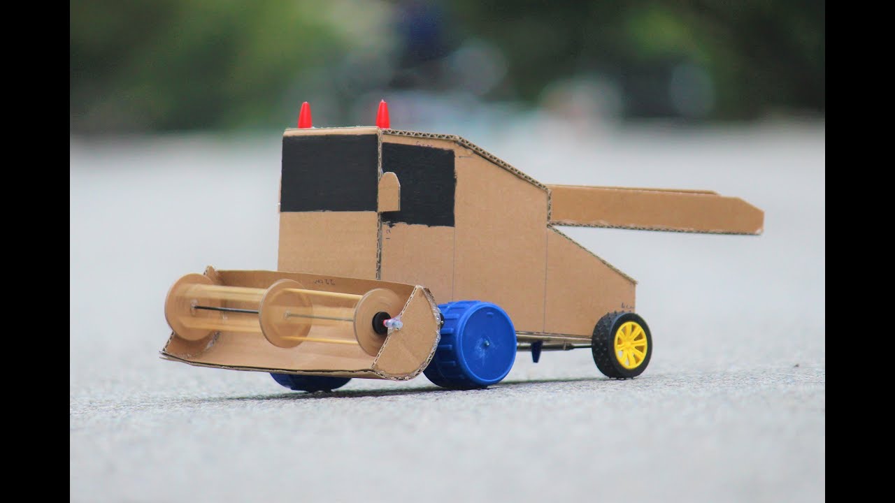 How To Make a Harvester - Cardboard Harvester - YouTube