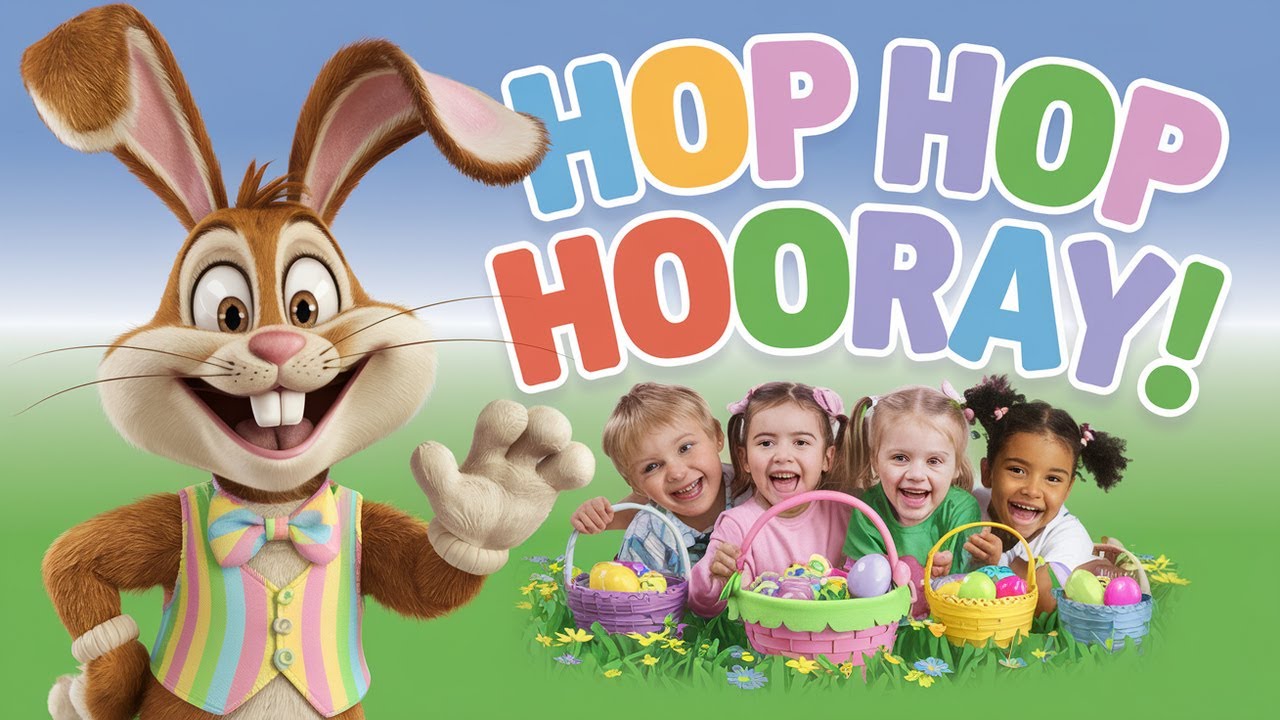 Hop Hop Hooray! 🐰🎶| Springtime Easter Song for Kids & Family 🐣💐 - YouTube