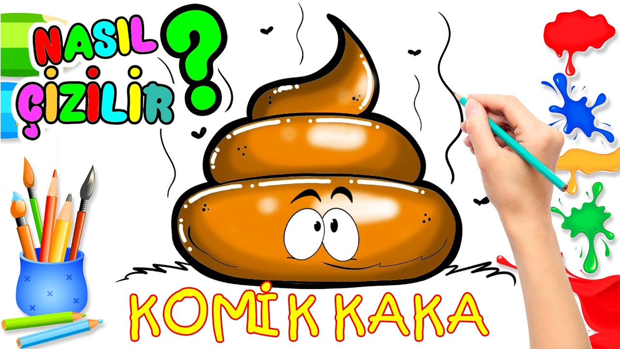 KOMİK KAKA NASIL ÇİZİLİR VE BOYANIR-Kolay Ve Eğlenceli Çizimler Nasıl ...