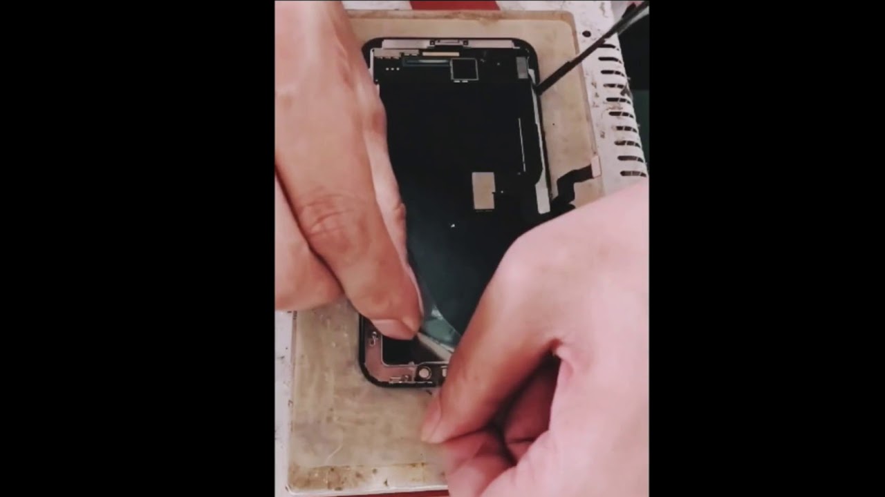 How to Remove Iphone x middle frame - YouTube