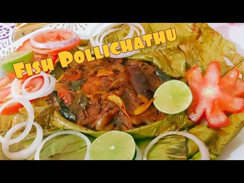 King Fish Pollichathu|| Meen pollichathu|| Fish Roasted in Banana leaf ...