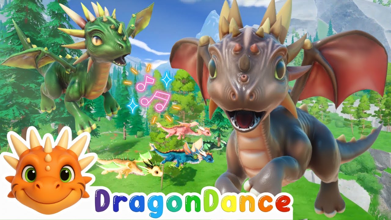 Colorful Dragons | Color Song for Kids! | Dragon Dance Nursery Rhymes ...