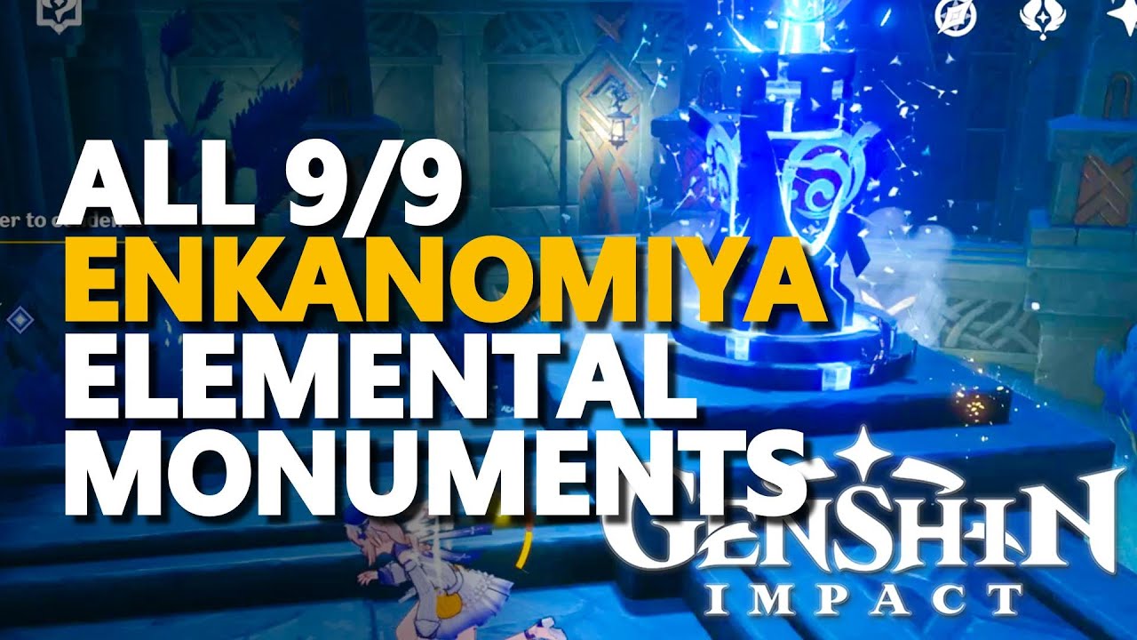 All Enkanomiya Elemental Monument Genshin Impact - YouTube