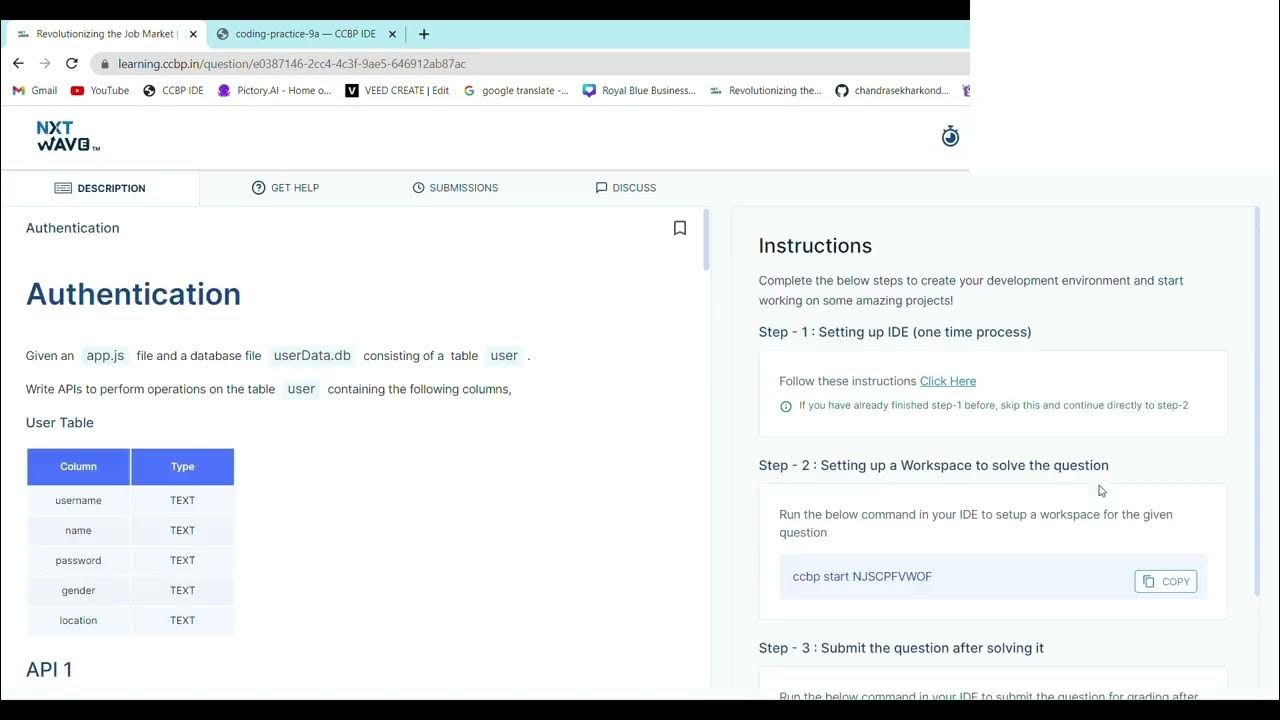 Node Js | Express Js | Coding Practice 9 | Authentication | Nxtwave | CCBP - YouTube