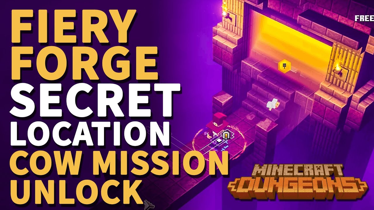 Fiery Forge Secret Rune Location Minecraft Dungeons - YouTube