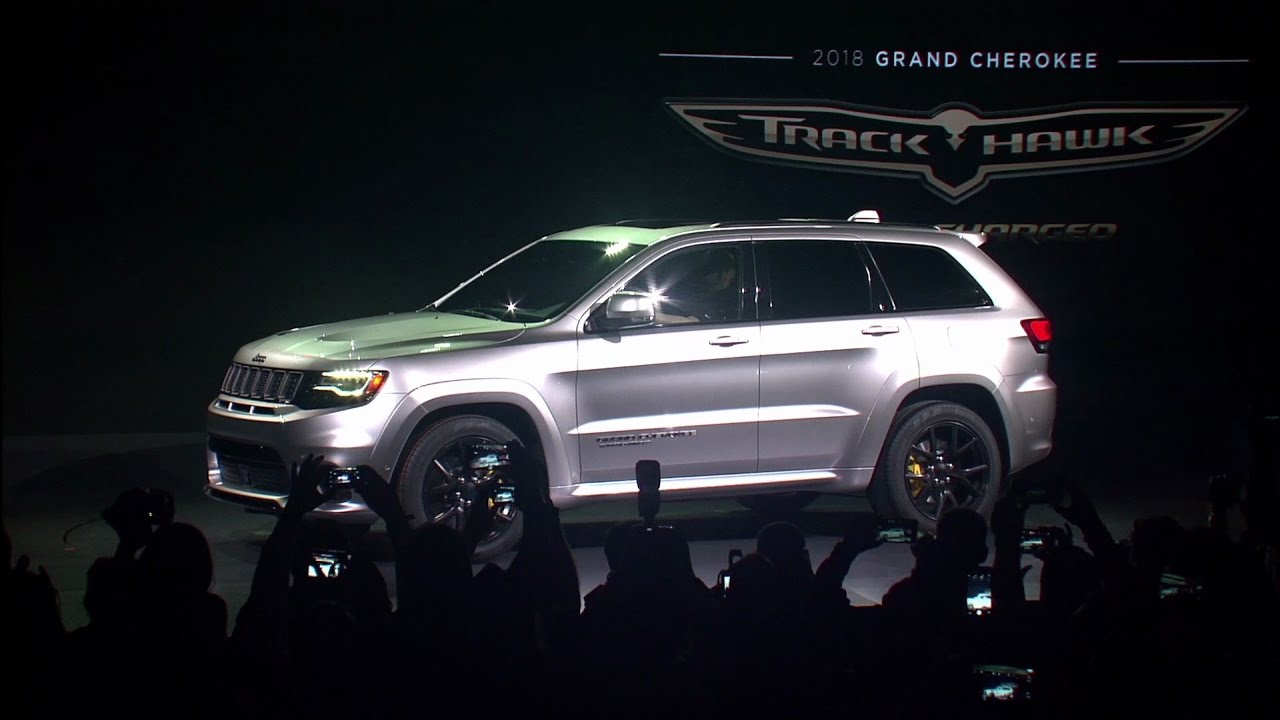 2018 Jeep® Grand Cherokee Trackhawk Reveal Highlights - YouTube
