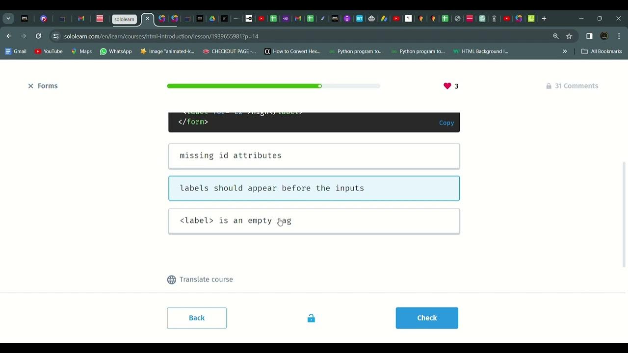 21 Forms Introduction To Html Sololearn Youtube