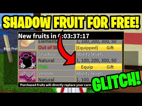 PERMANENT SHADOW FRUIT FOR FREE! - YouTube