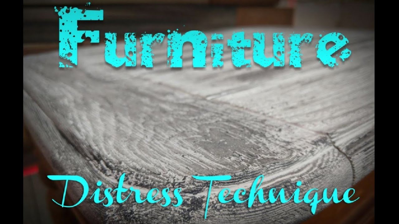 How to chalk paint Furniture- Distressing technique #dixiebelle - YouTube