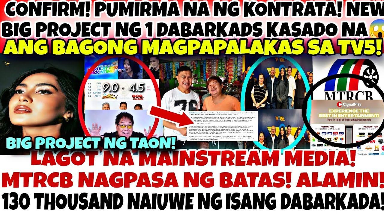 BREAKING NEWS 😱 CONFIRM PUMIRMA NA NG KONTRATA ANG 1 DABARKADS HOST MAY ...