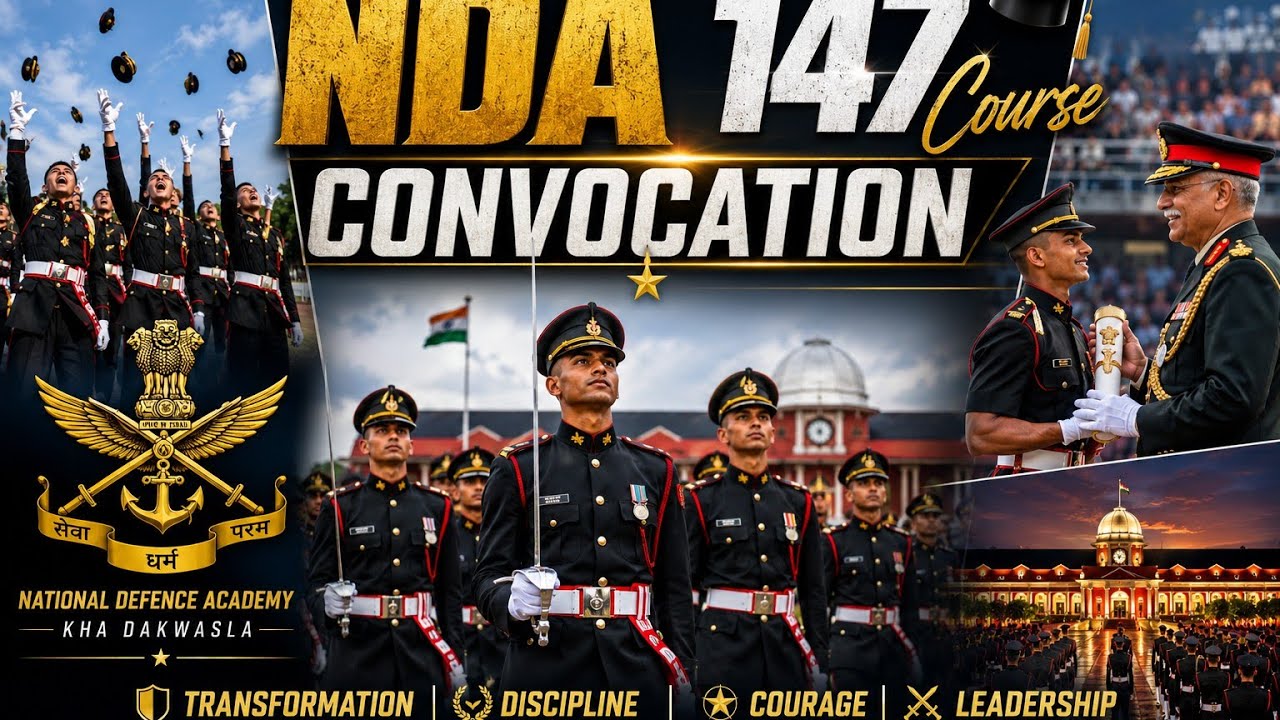NDA 147 COURSE CONVOCATION 🎓 | Conferring degrees to cadets from JNU ...