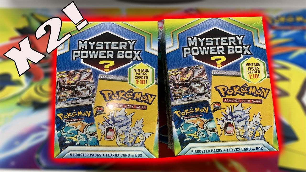 Pokemon TCG - 2 POKEMON MYSTERY POWER BOX OPENING! - YouTube