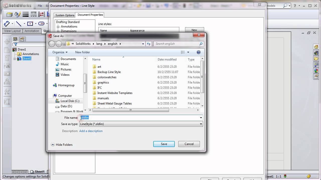 SolidWorks : ACAD Line Format Import - YouTube