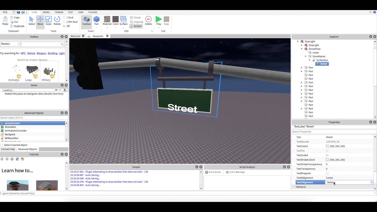 Roblox Building And Scripting Stoplighttraffic Light Youtube 2642
